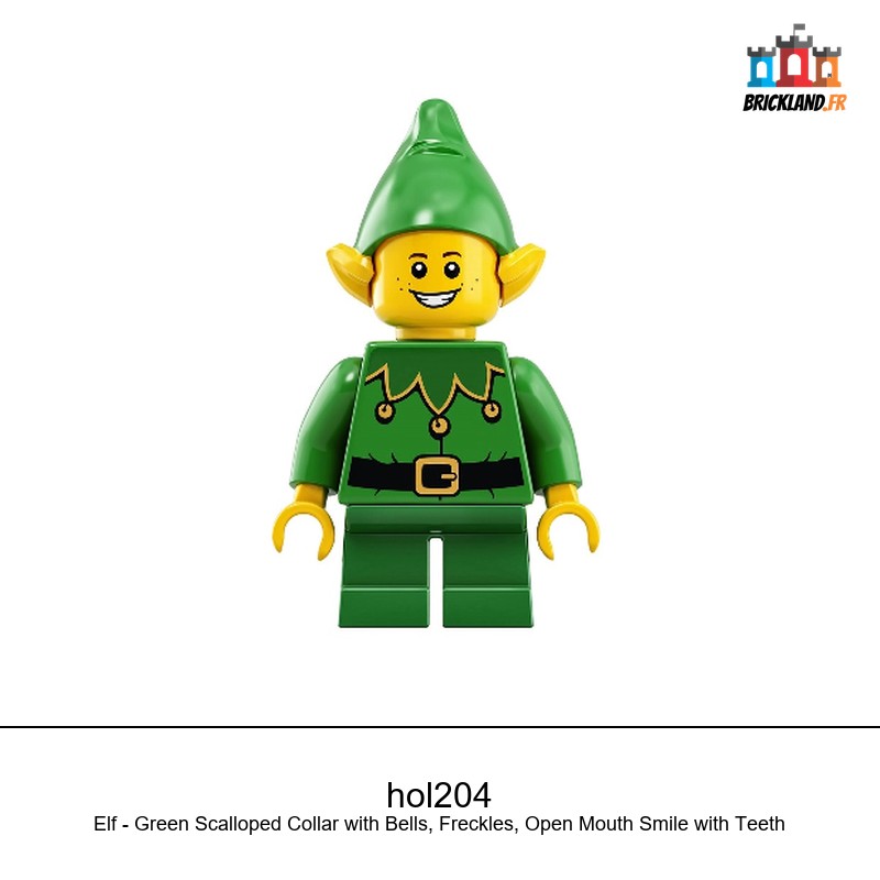 LEGO Holiday & Event hol204 Elf - Green Scalloped Collar with Bells